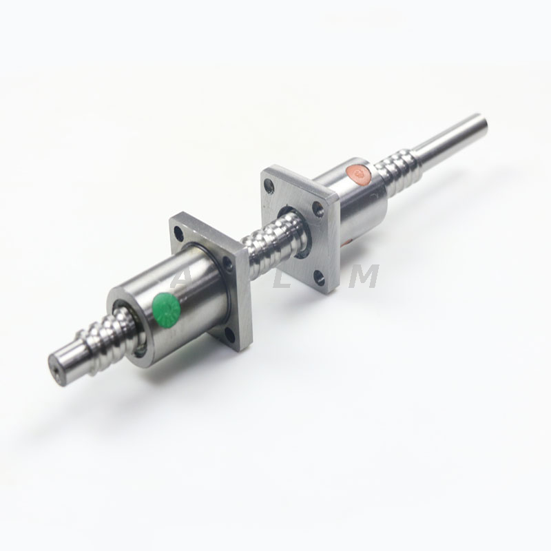Right And Left Hand Thread 1404 Custom Ball Screw with Square Flange ...